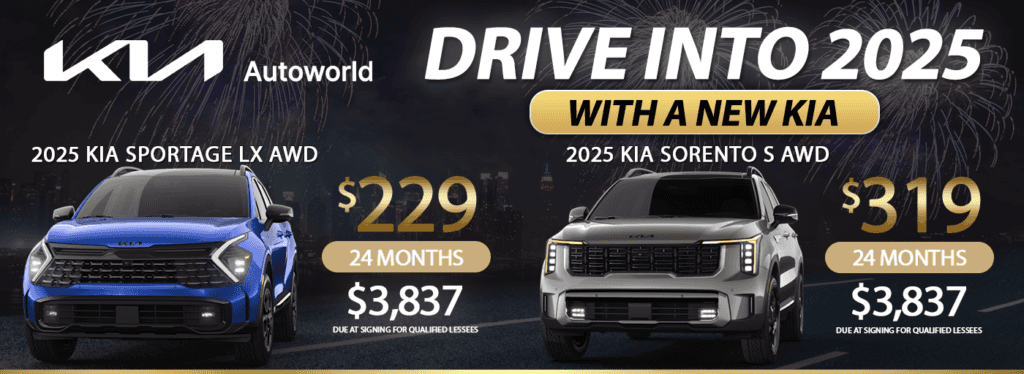 Drive into 2025 with a New KIA from AutoWorld KIA