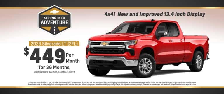 Chevrolet Specials | New Cars Near Me | Chevy Dealer Near Me