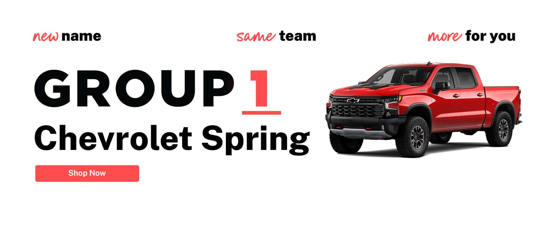 Group 1 Chevrolet Spring | Chevrolet Dealer in Houston