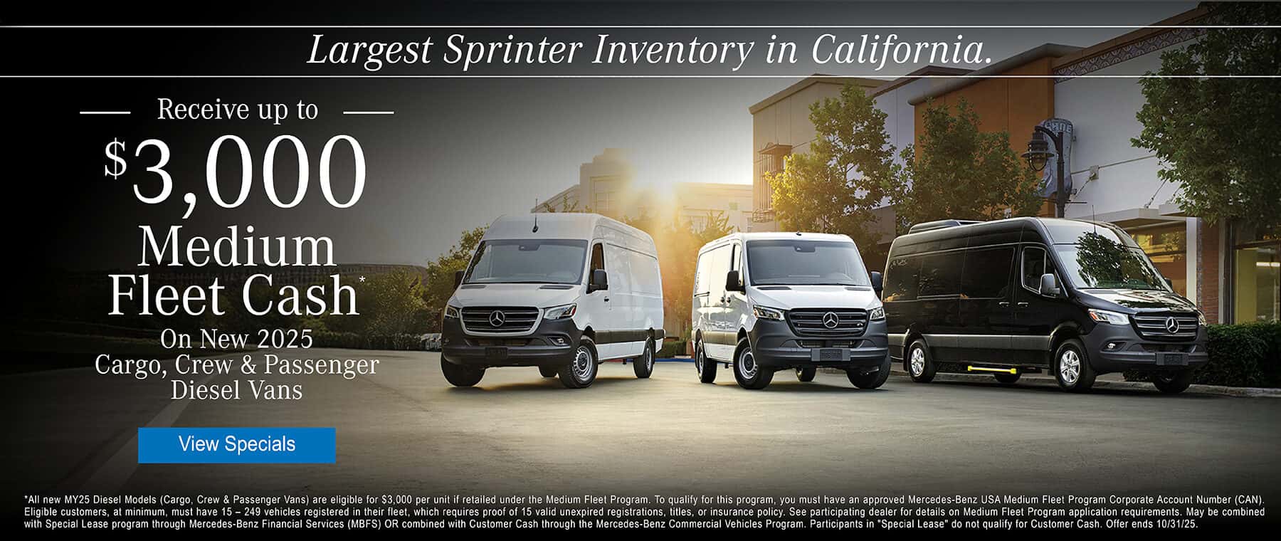 Sprinter Van Dealership in Riverside | Walter’s Mercedes-Benz Sprinter